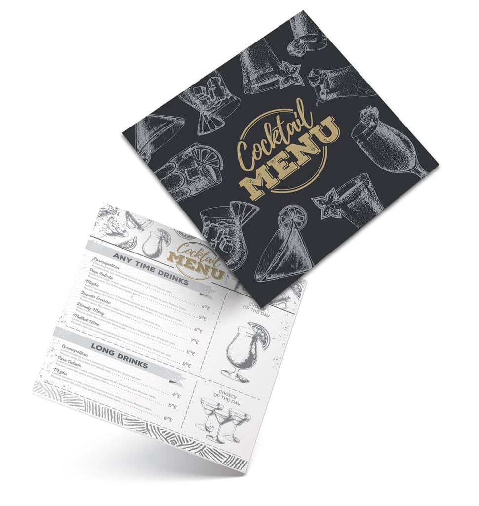 Custom Menu Printing | Customize Design & Size | PrintingForLess