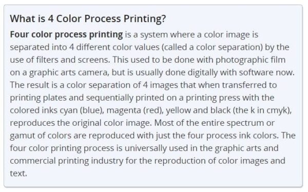 4 Color Process Printing | Printing for Less 4 Color Process Printing | Printing for Less