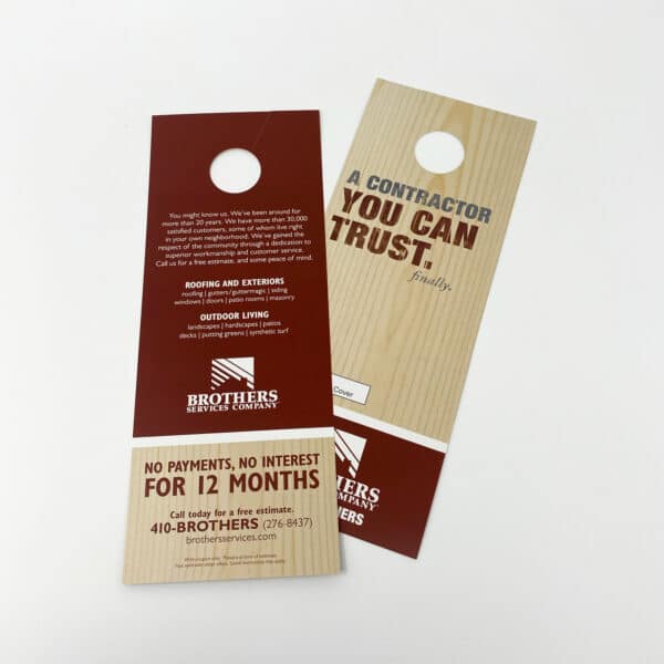Door Hanger Samples for Design and Marketing Ideas