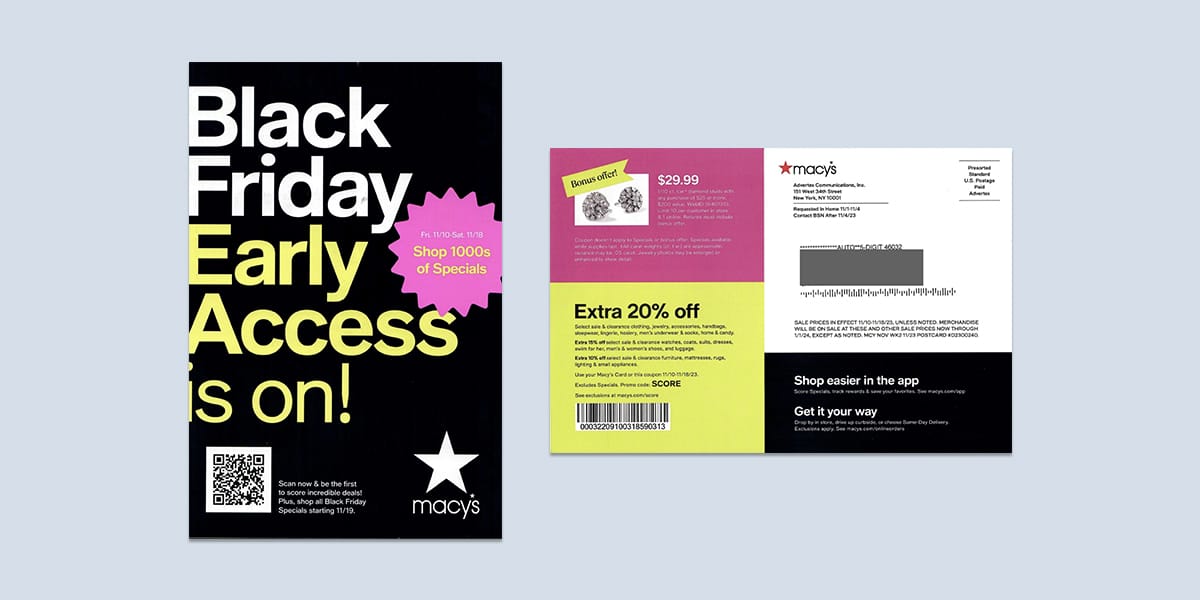 7 Creative Direct Mail Campaign Examples for Black Friday